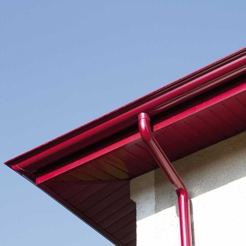 Aluminum roof gutter - SAN MARCO SM33 - DAL'ALU - semicircular