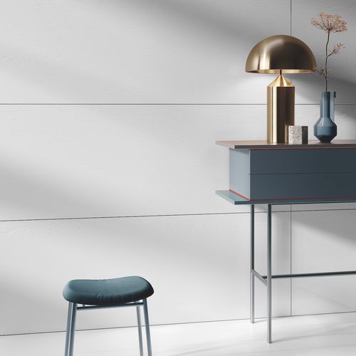 Interior decorative panel - HORIZONTAL PANELLING, WHITE LACQUER ...