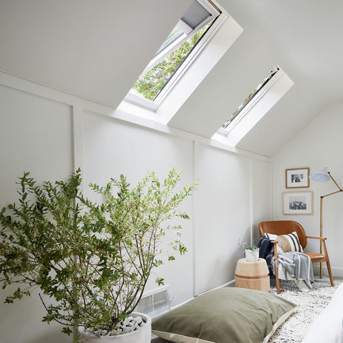 Skylight with skylight frame - E-CLASS - VELUX - glass / metal