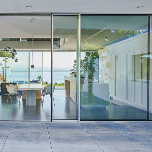 Aluminum sliding system - Cero III - SOLARLUX - window / home / commercial