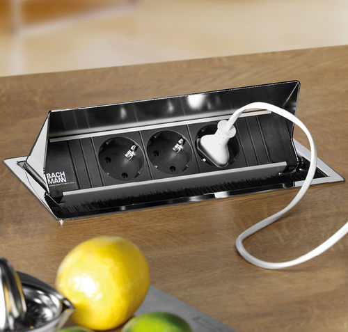 Power socket - CONI - BACHMANN - data / multiple / wall-mounted