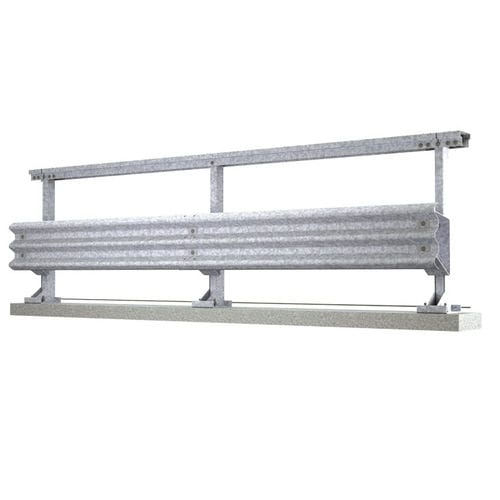 Galvanised steel guard rail - H3-W5 - MARCEGAGLIA - for bridge construction