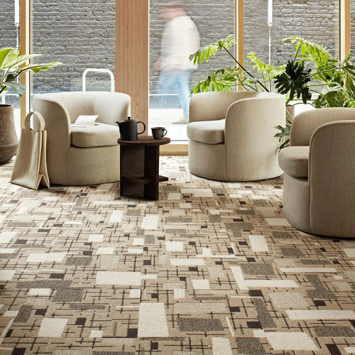 Carpet tile - NEWSTALGIA - Interface - tufted / loop pile / structured