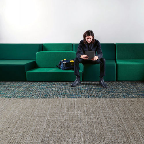 Carpet tile - OPEN AIR 401 - Interface - tufted / loop pile / structured
