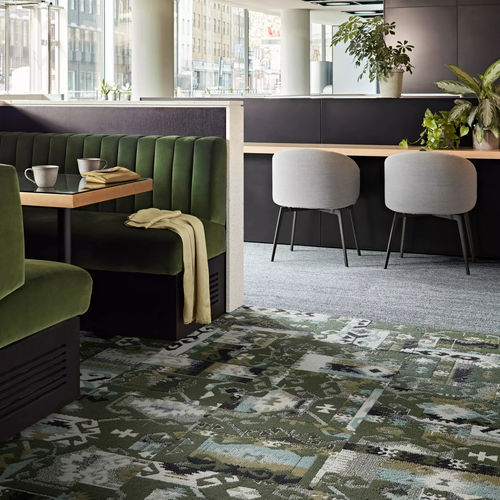Carpet tile - RETROSPEC - Interface - tufted / loop pile / structured