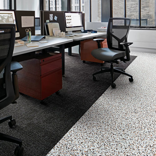 Carpet tile - STEP IN TIME - Interface - tufted / loop pile / structured