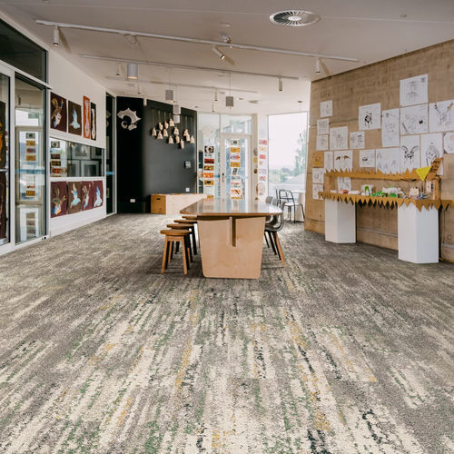 Carpet tile - UNDULATING WATER - Interface - tufted / loop pile ...
