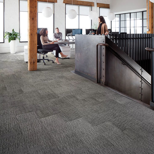 Carpet tile - ZEN STITCH - Interface - tufted / loop pile / structured