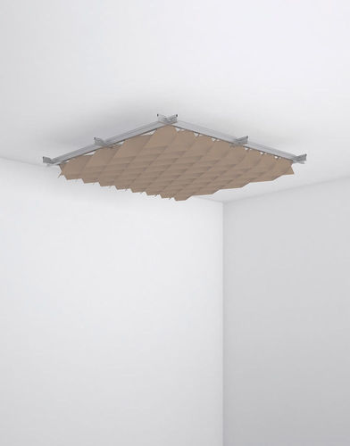 Felt acoustic baffle - Clario - 3Form - ceiling / square / round
