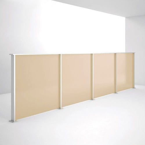 Resin room divider - Iltuo - 3Form - glass / anodized aluminum / commercial