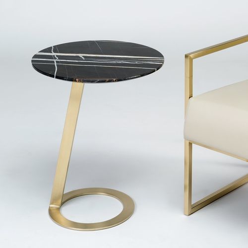 Contemporary side table - LOOP - Stone International - natural stone ...