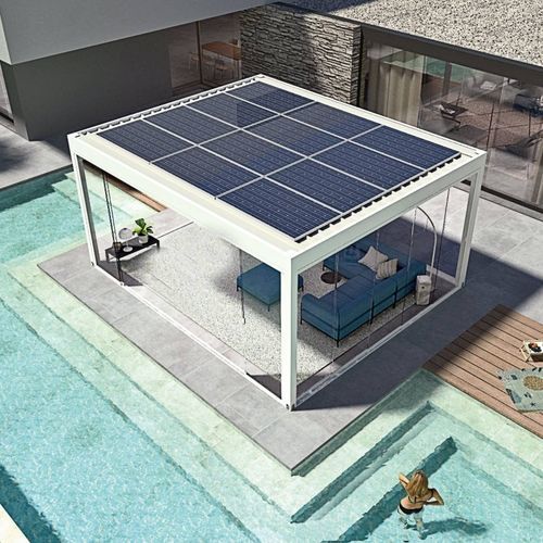 PV pergola - Heliostek srl - self-supporting / aluminum