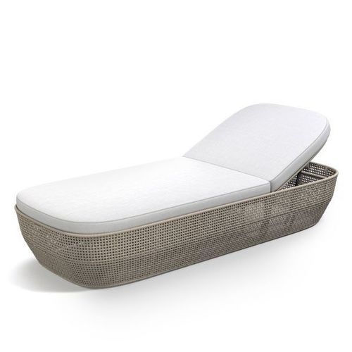 Contemporary sun lounger - COMO - G&G italia - fabric / aluminum / rope