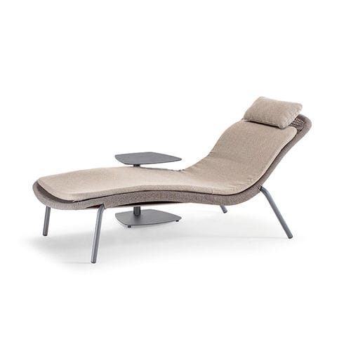 Contemporary sun lounger - LEAF SUNBED - GRATTONI S.R.L. - fabric / rope / aluminum