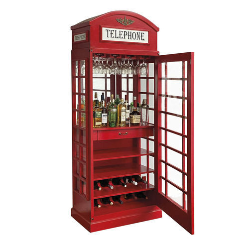 Red bar cabinet - TELEPHONE - AGORA' SRL - original design / lacquered ...