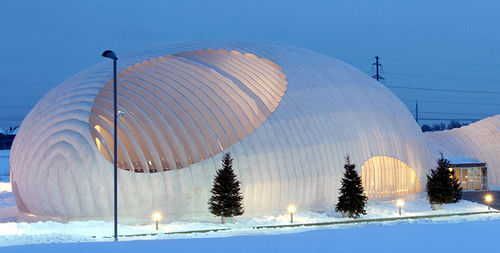 Inflatable structure with PVC membrane - OFFICE BUILDING - Vector - for ...