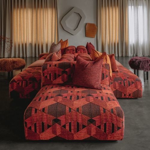 Modular sofa - Boston - Evolution 21 - Karine Bonjean bv - corner / contemporary / fabric