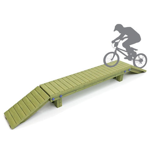 Bikepark mini ramp - RAMPA - mobipark - linear / wooden