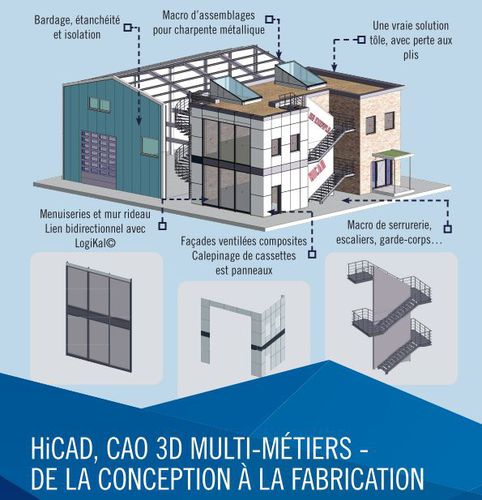 CAD software - HiCAD - ISD GROUP - for steel structures / for joinery ...