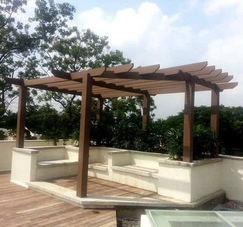 Self-supporting pergola - 8 - Foshan Greenzone - WPC / sun shade ...