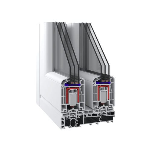 PVC window profile - 880 Hebeschiebe Series - Adopen Plastik - thermal ...