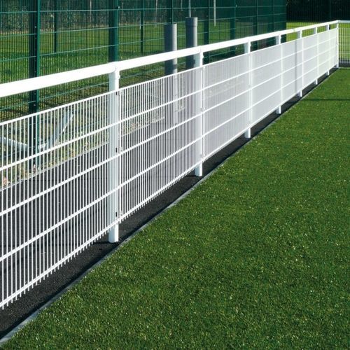 Galvanised steel railing - Metalu Plast - welded mesh / outdoor / for ...