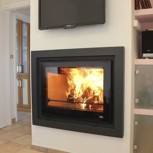 Wood-burning fireplace insert - 83-62 - REGALFIRE S.A - steel ...