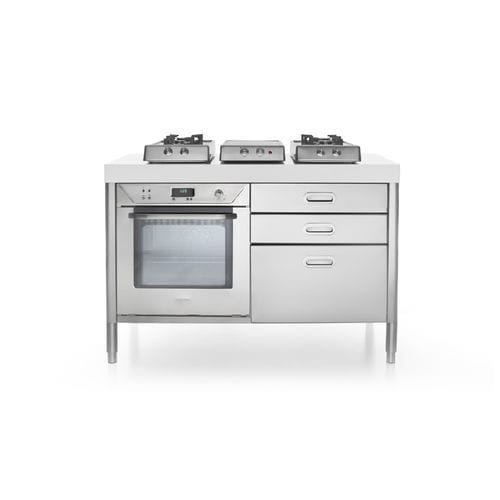 Gas range cooker - C130-F60+C60/1 - ALPES-INOX - electric / induction ...