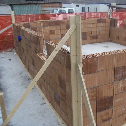 Concrete wall - EXTERNAL - ecohousesystem - cement / clay / self-supporting