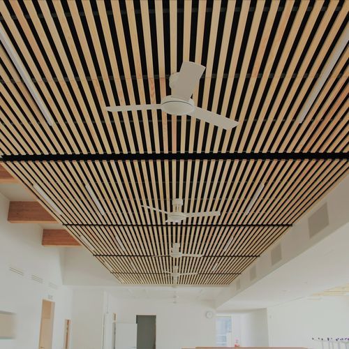 Solid wood suspended ceiling - WL H8 38 - Woodslines - larch / oak / pine