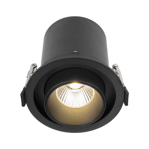 Built-in spotlight - ANDORRA - Hofflights - retractable / round / IP20