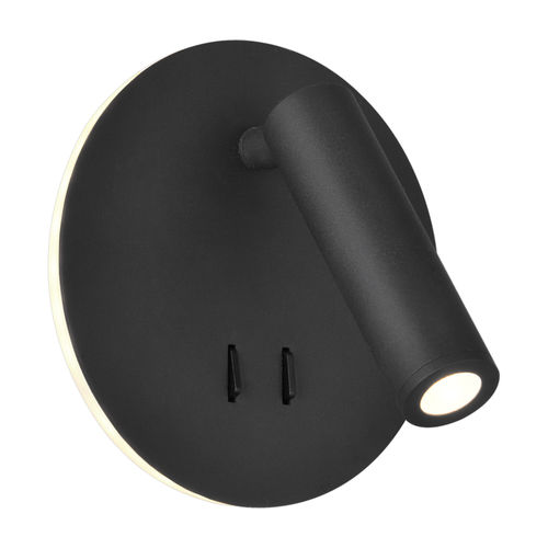 Contemporary wall light - ENGLAND - Hofflights - indoor / aluminum / round