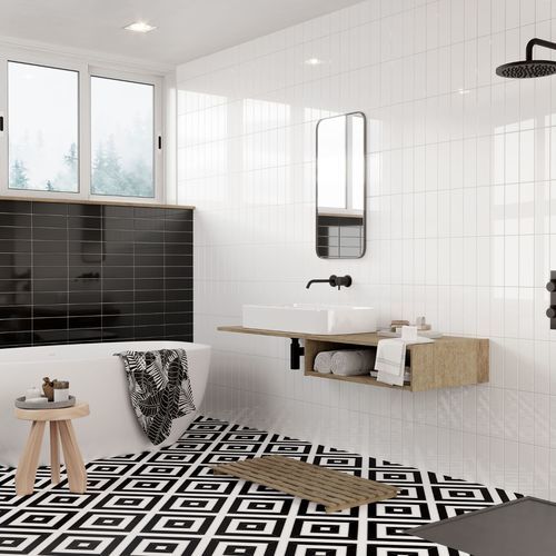 Ceramic tile - IBIZA - MAYOLICA - high-gloss / indoor / bathroom