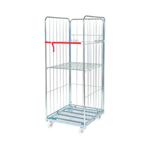 Linen trolley - STD2 - QUATRO S.R.L. - commercial / customizable / zinc ...