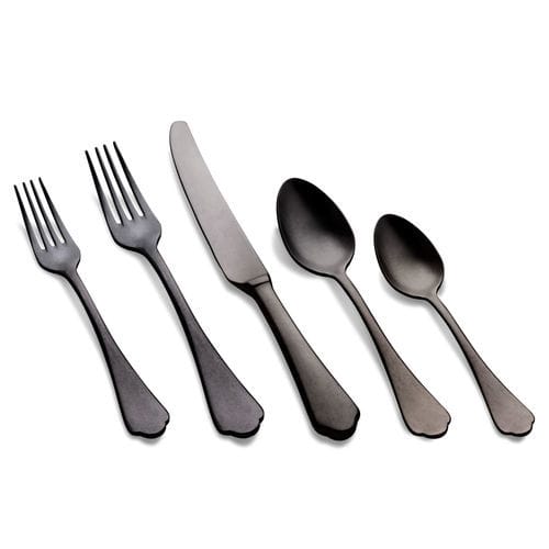 Stainless steel cutlery - Dolce Vita Vintage Oro Nero - MEPRA S.P.A ...