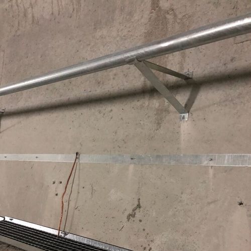 Galvanised steel handrail - INSA F602 - Insametal