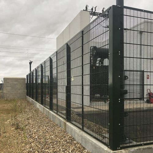 Wire mesh fence - INSA VS-410 - Insametal - for roads / steel / straight