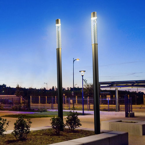 Contemporary light column - AXEL - ECLATEC International - steel / cast ...