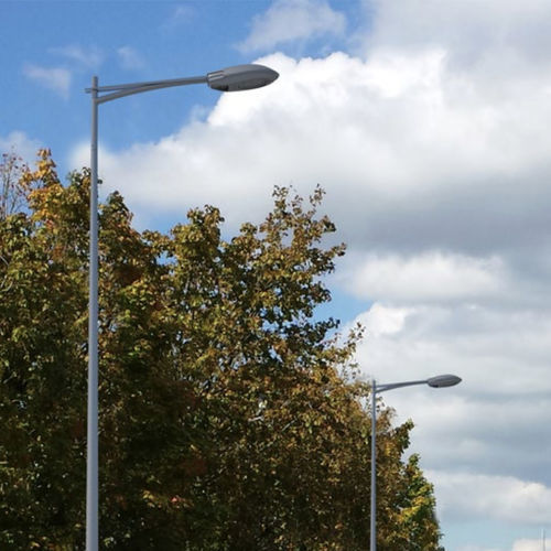 Steel lamp post arm - AVEO - ECLATEC International