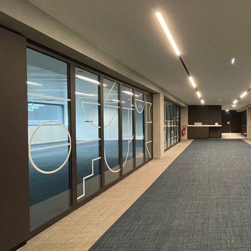 Edge-to-edge partition - SteelTeq EI90 - ERIBEL FRANCE - fixed / glazed ...