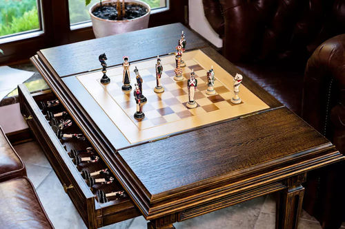 Traditional chess table - IN WOOD LLC - home / wooden