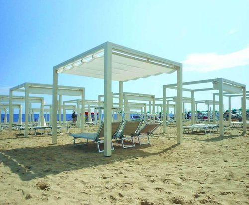 Self-supporting pergola - USINE-ONLINE - extruded aluminum / PVC fabric ...