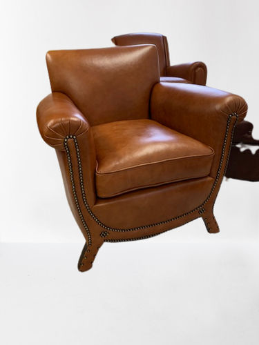 Traditional club chair - Brighton - L'Atelier du Club - leather / fir ...
