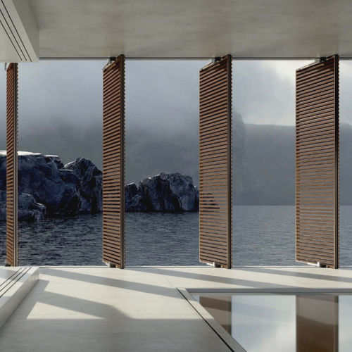 Pivot solar shading - Motion 10200 - MOTION FACADES - aluminum / for ...