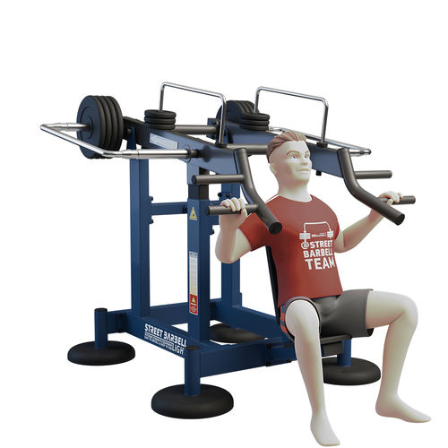Shoulder press weight training machine - MB 7.63 - Streetbarbell ...