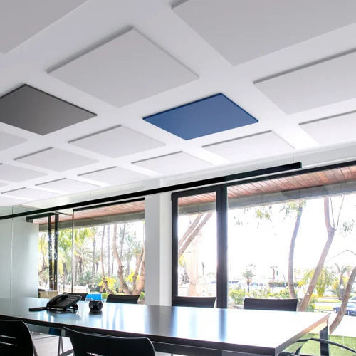 Ceiling acoustic panel - Square - ECOcero - PET / square / geometric