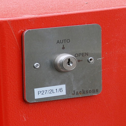 Home automation system switch - Jacksons Fencing - key lock / surface ...