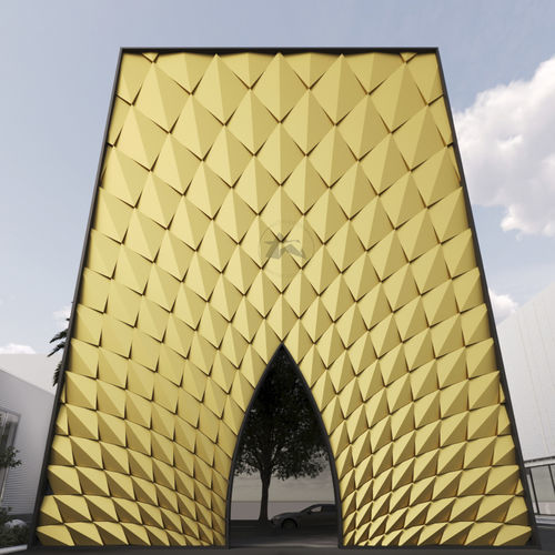 Shingle cladding - ECHELONCRAFT™ - Axes in Excess - metal / aluminum ...