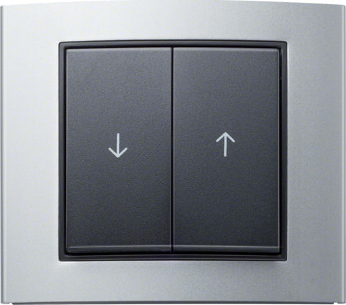 Light switch - B.3 - Berker - rocker / recessed / double