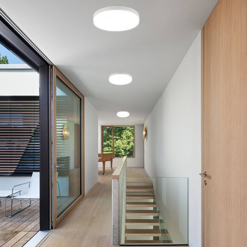 Contemporary ceiling light - GL-MLUX15 / GL-CLUX15 - GL - round / glass ...